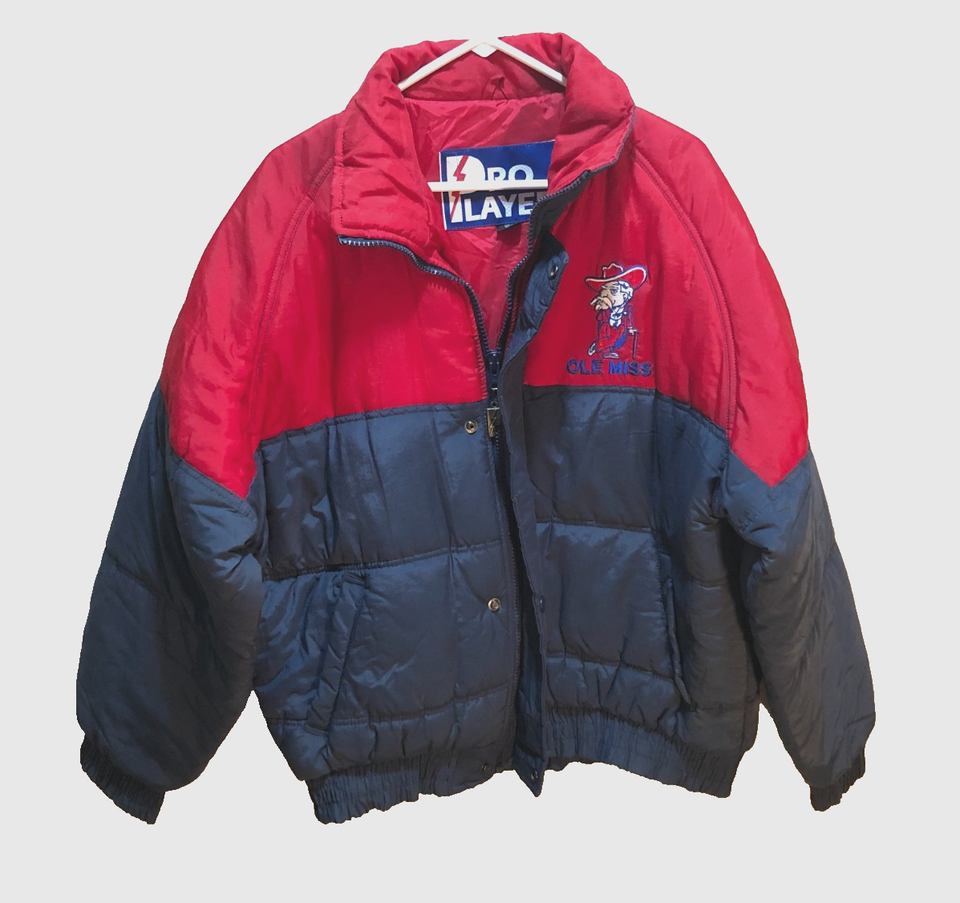 Ole Miss Rebels Colonel Reb NCAA Vintage 90s Pro Player Logo Zip Hoodie ...