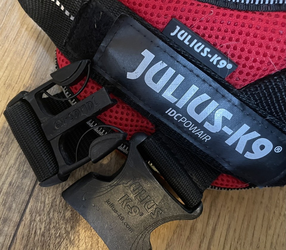 Julius K9 Pow Air Mesh Harness Medium (size 0) Red | eBay UK