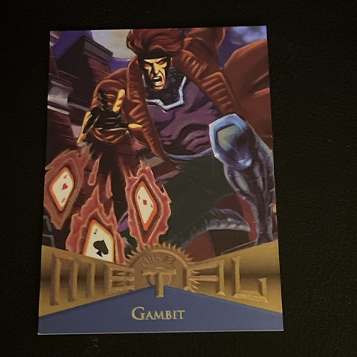 Gambit 1995 Fleer Metal Power Grid Silver Flasher #94 Comic Card | eBay