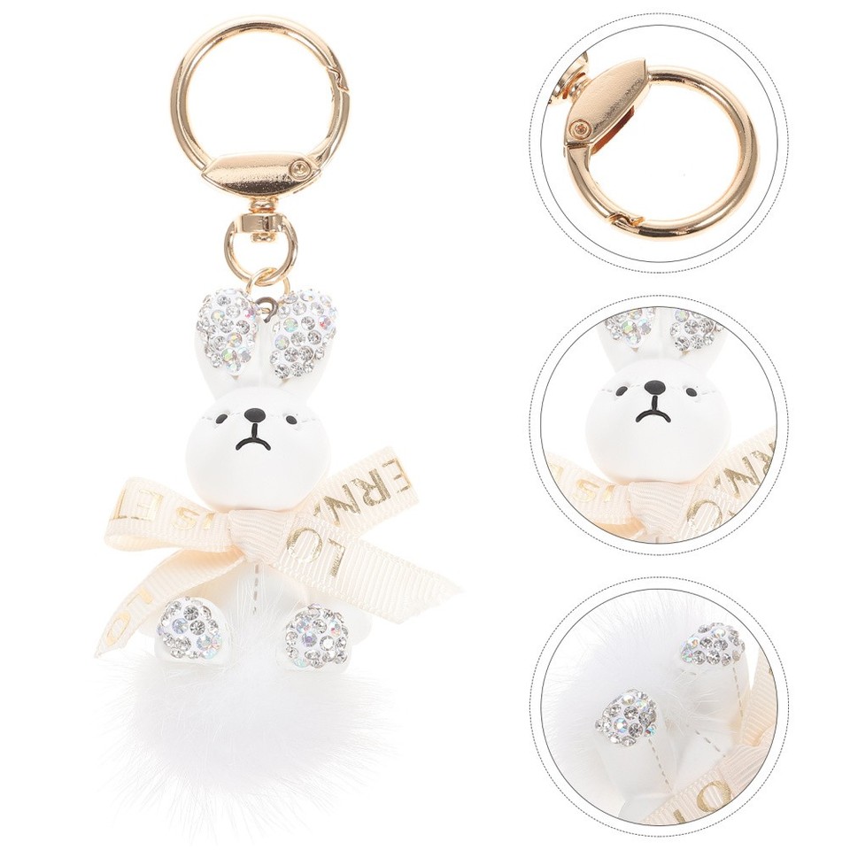 Bag Hanging Decoration Girls Keyring Backpack Pendant Kids Rabbit ...