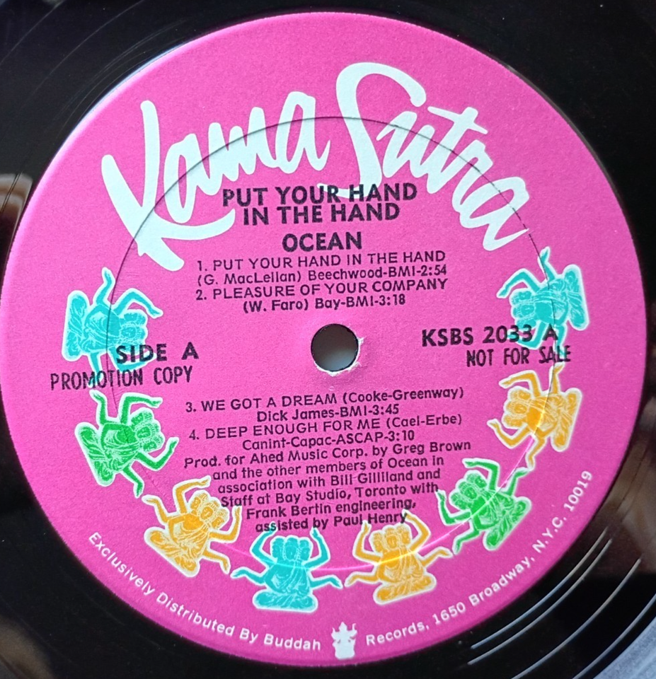 OCEAN Put Your Hand In The Hand LP Kama Sutra Promo 1971 EX | eBay