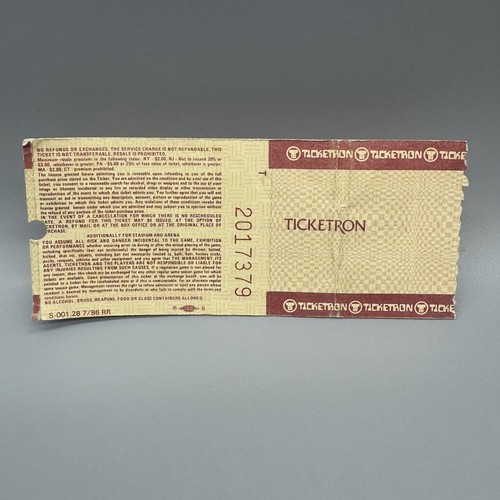 NOV 16, 1986 FISHBONE / R.C. MOB @ BOGARTS VINTAGE CONCERT TICKET STUB ...