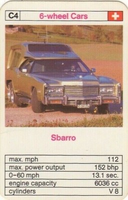 Sbarro Car Card | eBay