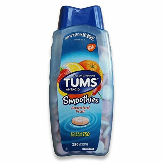 Tums Extra Strength Smoothies, 250 Chewable Tablets | Extra-strength