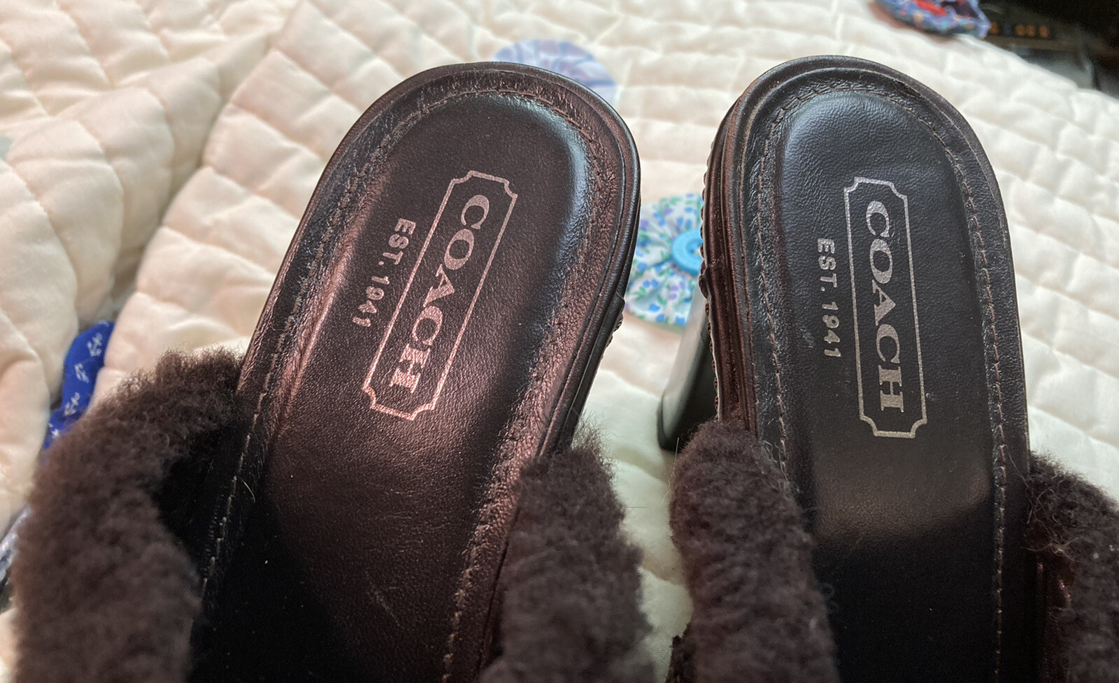 Coach Women's Clogs/Mules Aubrey Size Unknown Brown S… - Gem