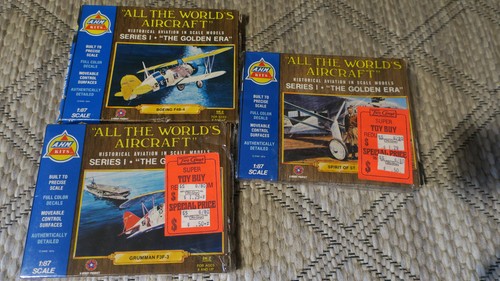 Vintage AHM All The Worlds Aircraft model airplanes 1:87 scale-F3F/F4B ...