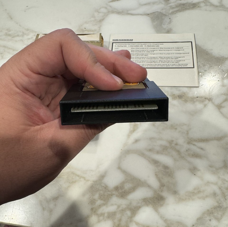 Vintage 1983 Qbert Intellivision Tandyvision Sears Arcade Complete CIB ...