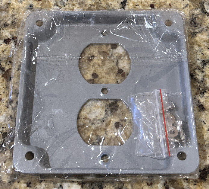 NEW MULBERRY DUPLEX COVER SQUARE SURFACE COVER RAISED 4" STEEL 11402 ...