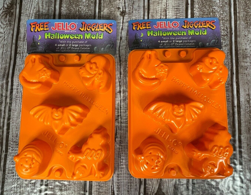 Lot of 2 Vintage JELL-O JELLO 2 Pack Halloween Mold Jigglers Candy ...
