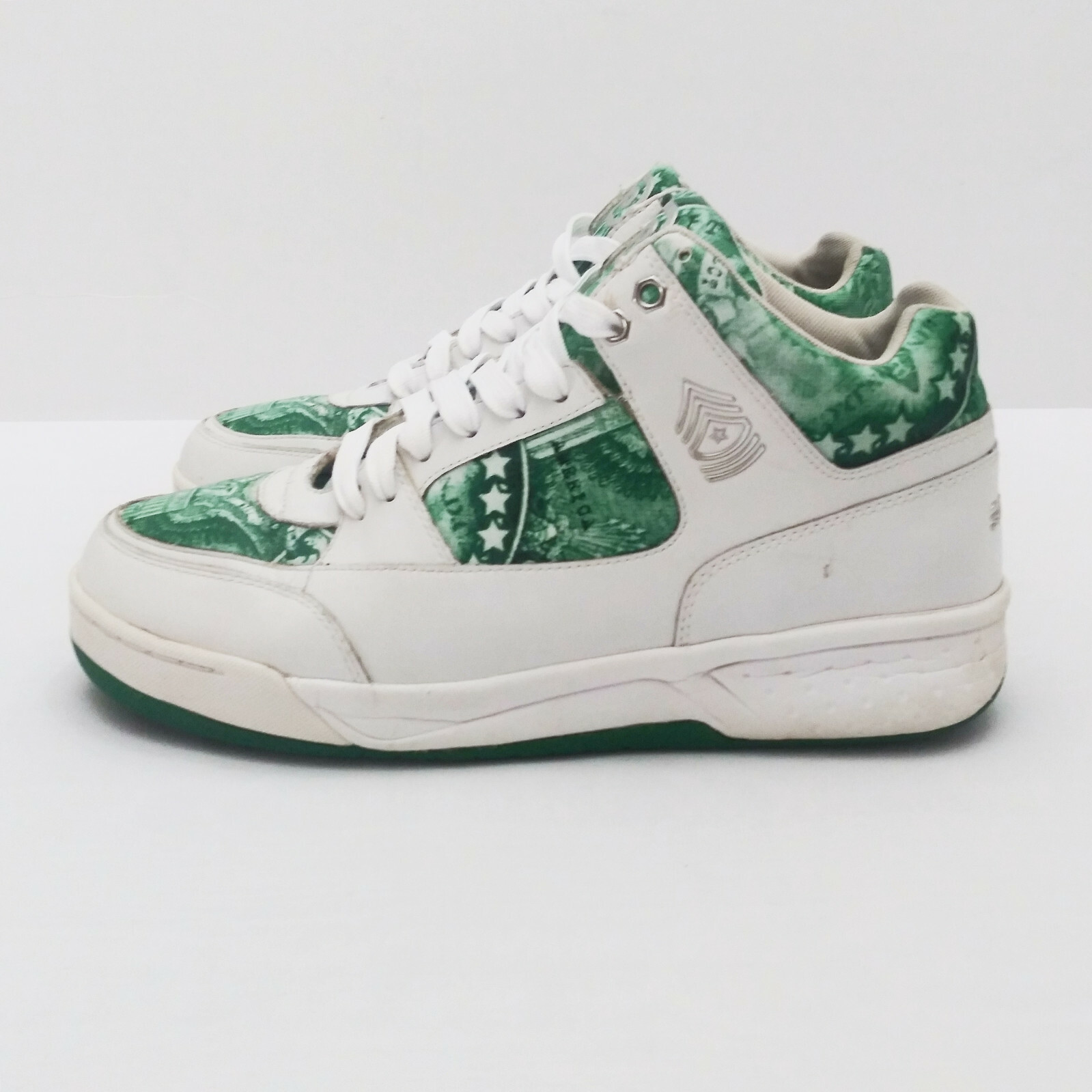 P. MILLER Rich Boyz Collection Sneakers Mid Top Basketball Shoes Money ...