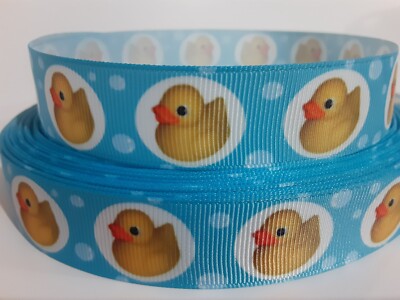 Grosgrain Ribbon Yellow Rubber Ducky Bathtub Play Toy Ducks All In A ...