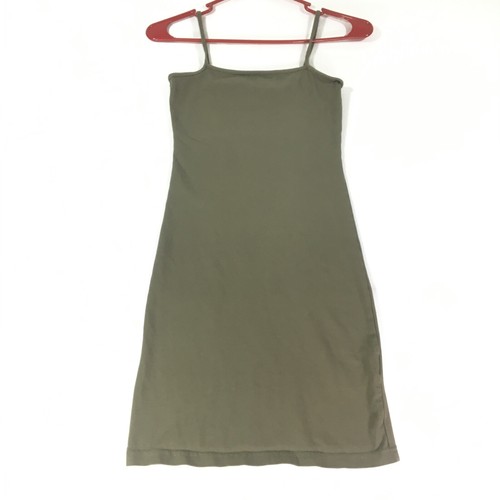 Divided Juniors Dress Olive Green Spaghetti Straps Thin Light Summer ...