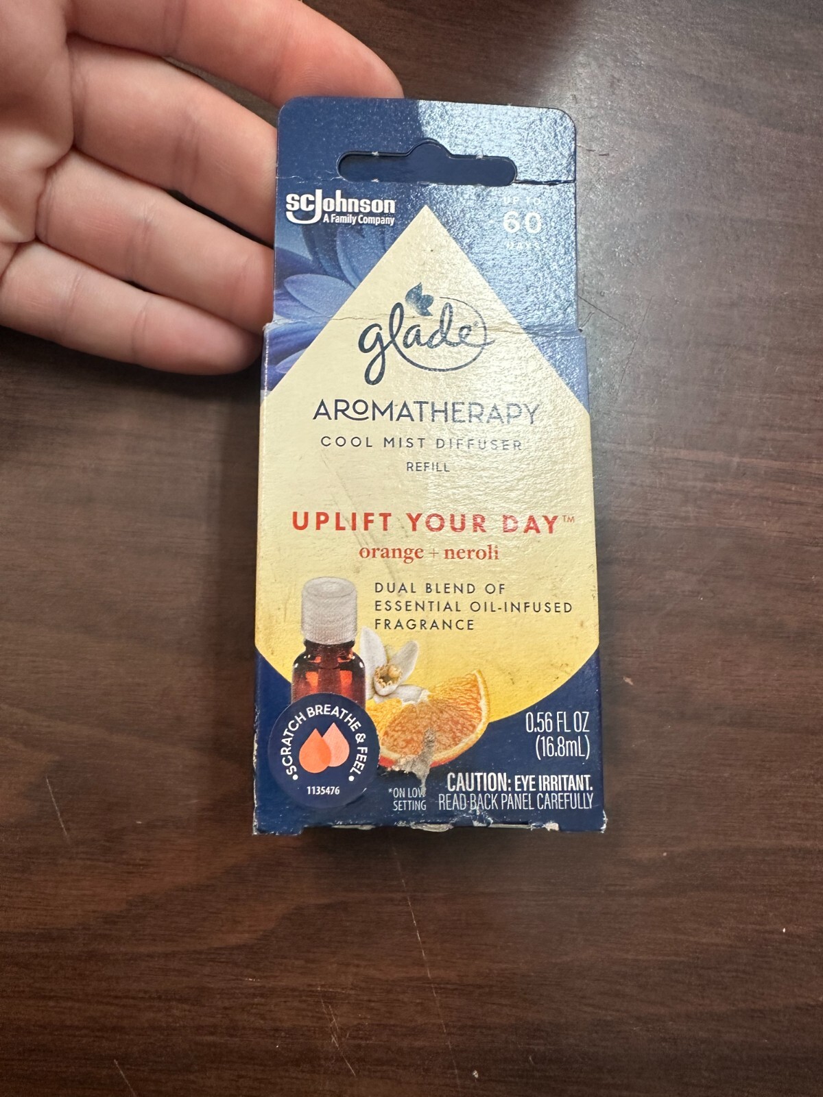 Glade Aromatherapy Cool Mist Oil Diffuser Refill Orange + Neroli
