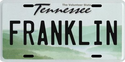 Franklin Tennessee Aluminum License Plate | eBay