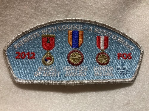 (b107) Boy Scouts- Patriots' Path 2012 FOS "Brave" csp- Heroism medals ...