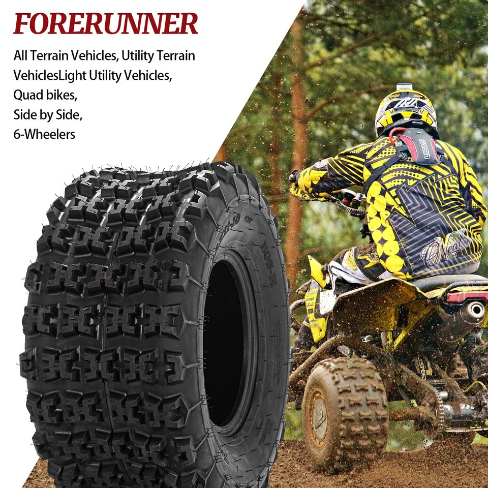22x11-10 Set of 2 Rear 6Ply ATV UTV Tires Mud 22 11 10 All Terrain | 7 ...
