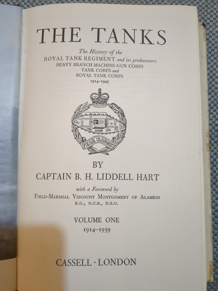 The Tanks Volume I 1914-1939 (B. H. Liddell Hart - 1959) (ID:23969 ...