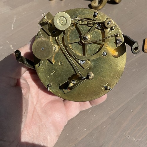 antique french decorative bronze fire gilded mantle clock ,silk threrad ...