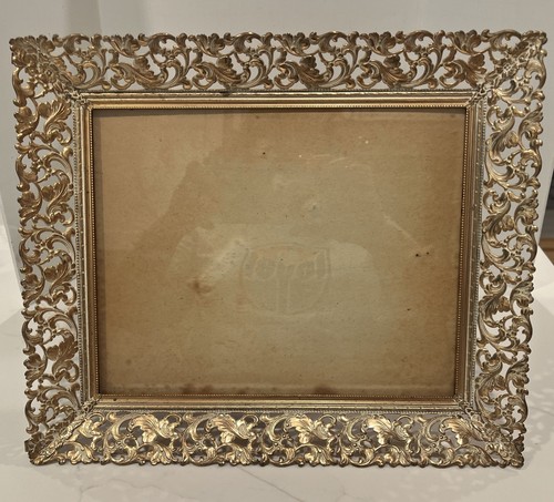 Vintage Hollywood Regency Metal 8x10 Photo Frame with glass | eBay