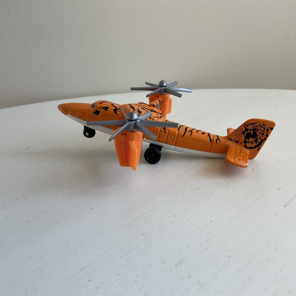 Mattel 2007 Sky Busters Matchbox Tilt Rotor Tiger Stripe Orange ...