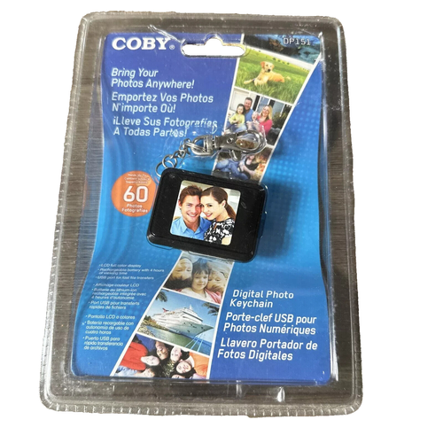 Coby Digital Photo Keychain DP151 LCD Full Color Display Rechargeable ...
