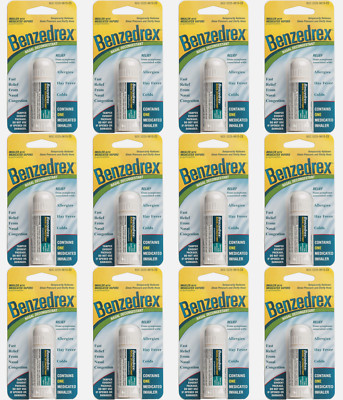 12 x PACK Benzedrex Nasal Decongestant Inhaler | eBay