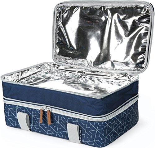 Hot/cold Insulated Food And Casserole Carrier Large Navy | eBay