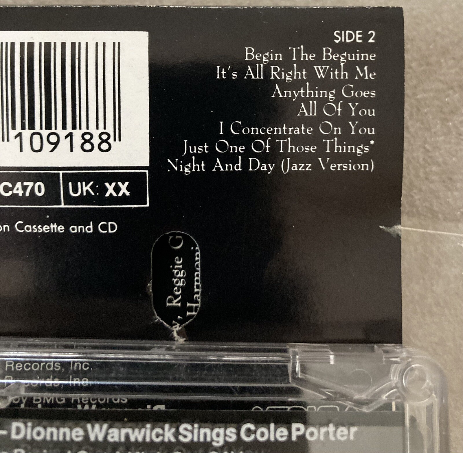 Dionne Warwick. Sings Cole Porter & The Love Songs = 2 Cassette Offer ...