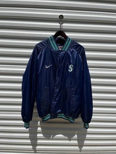 VTG Nike Team Starter Seattle Mariners Satin Quilt Insulated Jacket ...