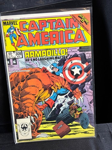 Captain America #308 1985 1st Armadillo! Avengers! Falcon! WP! VF/NM | eBay