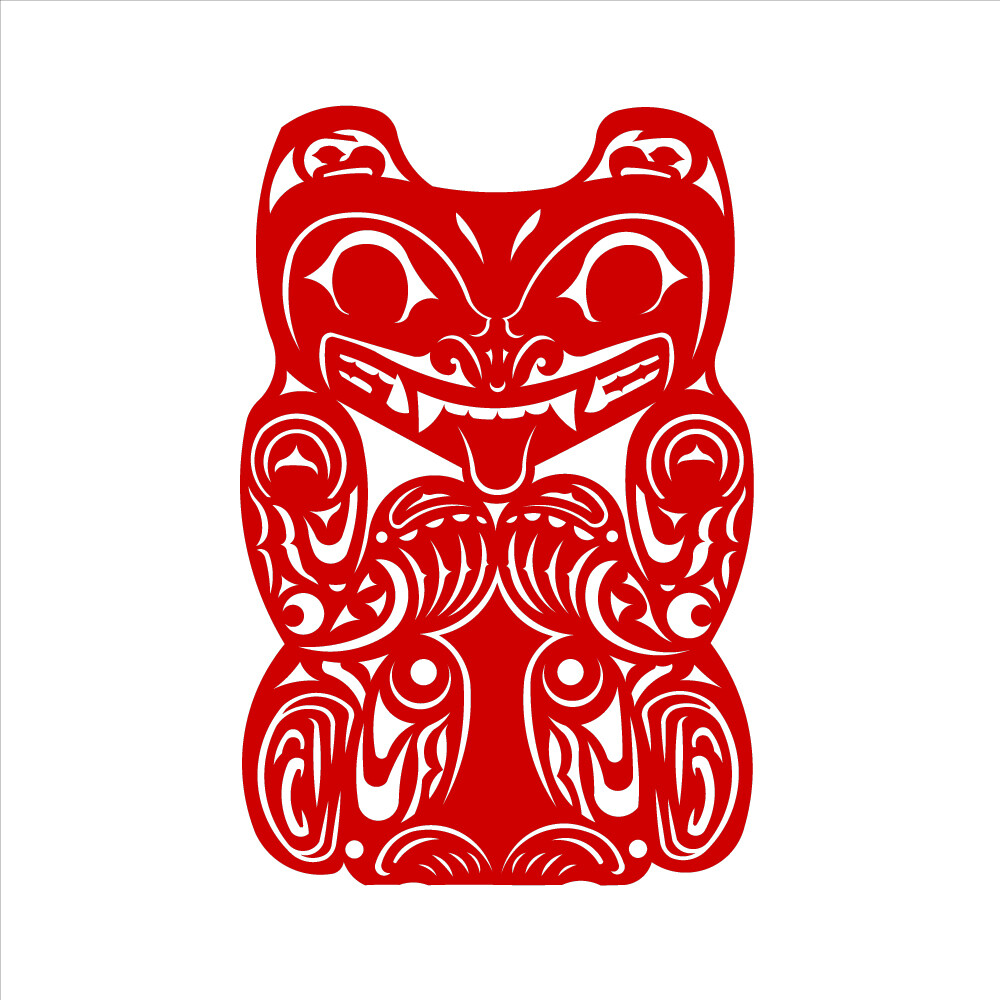 Native American Bear Totem Pole 124 Native American Bear Symbol Stock