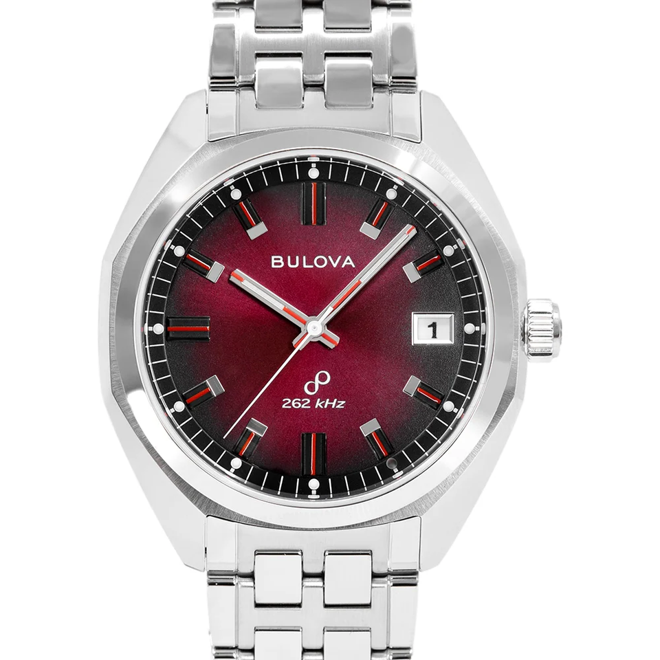 Bulova Jet Star Precisionist Sapphire Crystal Crimson Dial 262kHz ...
