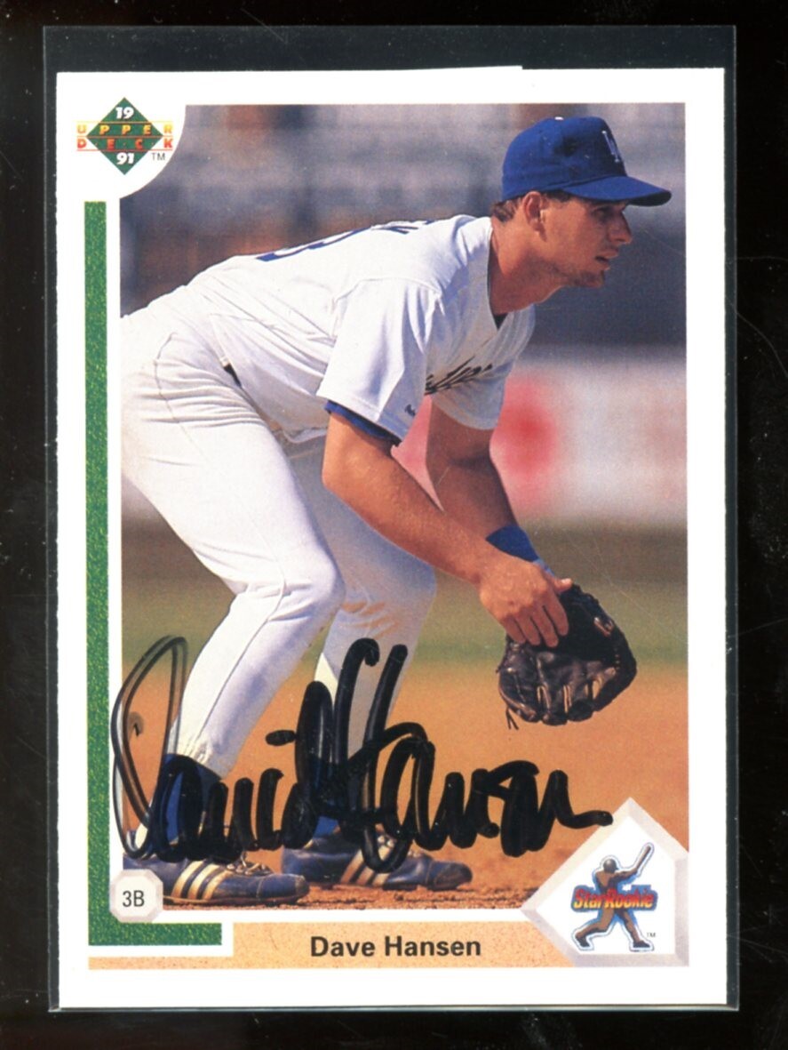 AUTO/SIGNED CARD #4 DAVE HANSEN DODGERS NRMINT A01159 | eBay