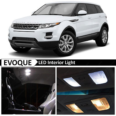 12x White LED Lights Interior Package Kit For 2012-2015 Range Rover ...