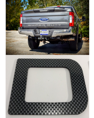 Carbon Fiber Premium Tailgate Inserts ABS Letters 2017-2019 Ford F250 ...