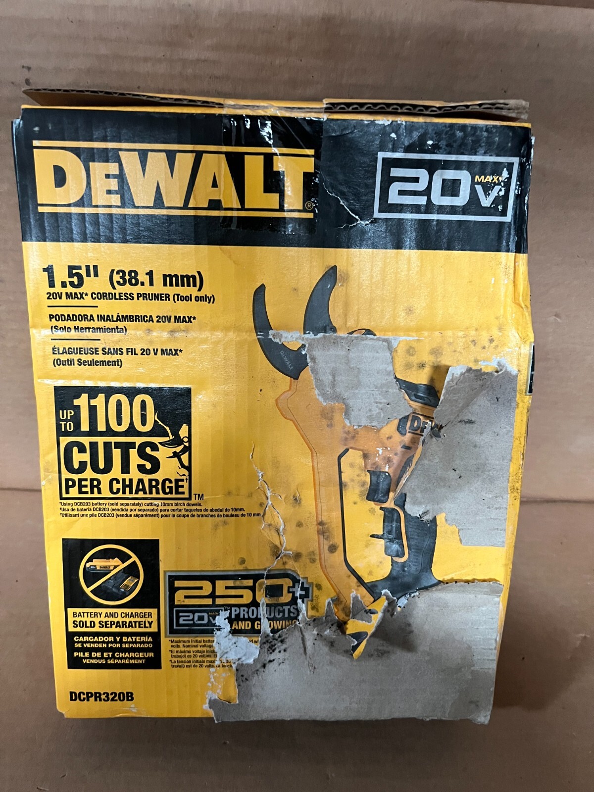 DeWalt DCPR320B 20V MAX Li-Ion 1-1/2" Pruner (Tool Only) New ...