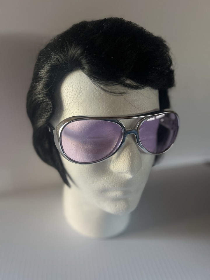 ELVIS WIG W/sideburns - NEW “ON TOUR" 70’s Hairline, ETA | eBay