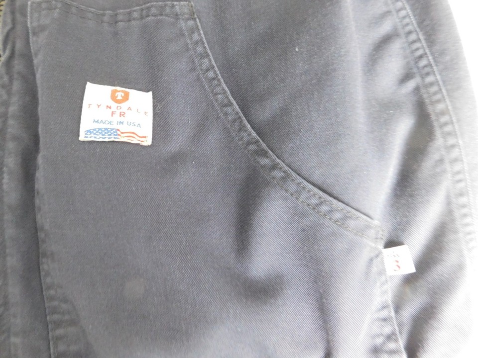 Tyndale FR Jacket Blue Flame Resistant CAT 3 Red Lined Workwear Men ...