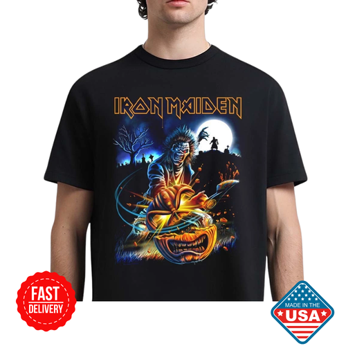 Iron Maiden Halloween 2025 Eddie Pumpkin Slasher Shirt Gift for Friends ...
