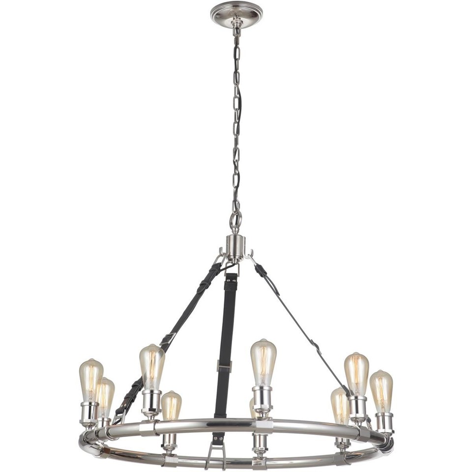 Craftmade 48129-PLN Huxley Chandelier Polished Nickel 647881201913| eBay