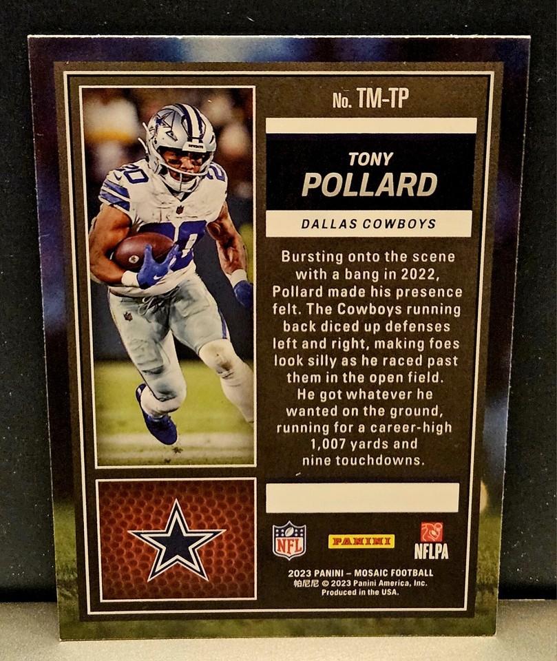 Tony Pollard 2023 Panini Mosaic Touchdown Masters #TM-TP Dallas Cowboys ...