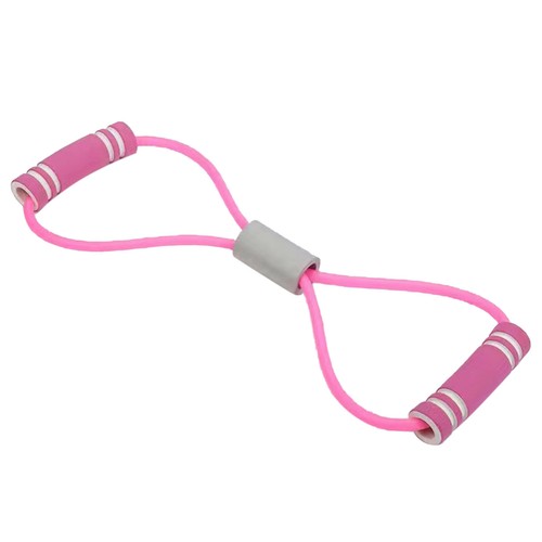 (Pink) Figure 8 Puller 8 Shaped Resistance Band Elastic Fitness Pulling | eBay
