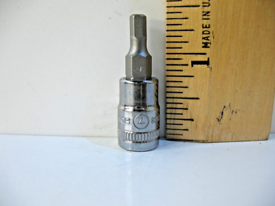 GearWrench 80164N 1/4" Drive Hex Bit Socket 4mm | Metric | Hex/Allen ...