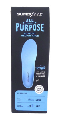 Superfeet Blue Foot Bed Insole: Size E (M 9.5-11, W 10.5-12) | eBay
