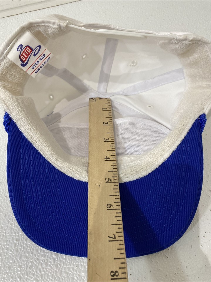 Vintage Hunter Otto Brand Hat Snapback Rope Trucker Cap White Blue Brim ...