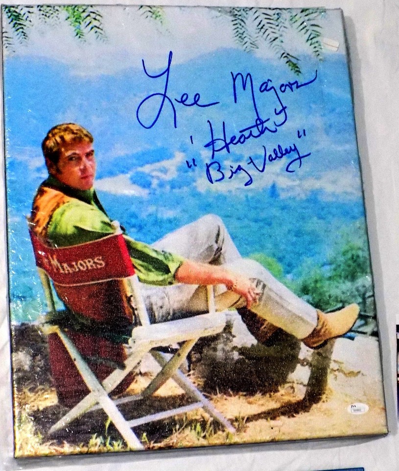 LEE MAJORS Signed "Heath" "Big Valley" Autograph Canvas 16x20" Photo ...