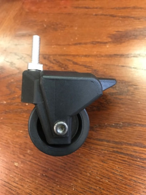 2 Jacob Holtz X-Casters 2" Polypropylene 5/16"-18 x 1" threaded stem ...