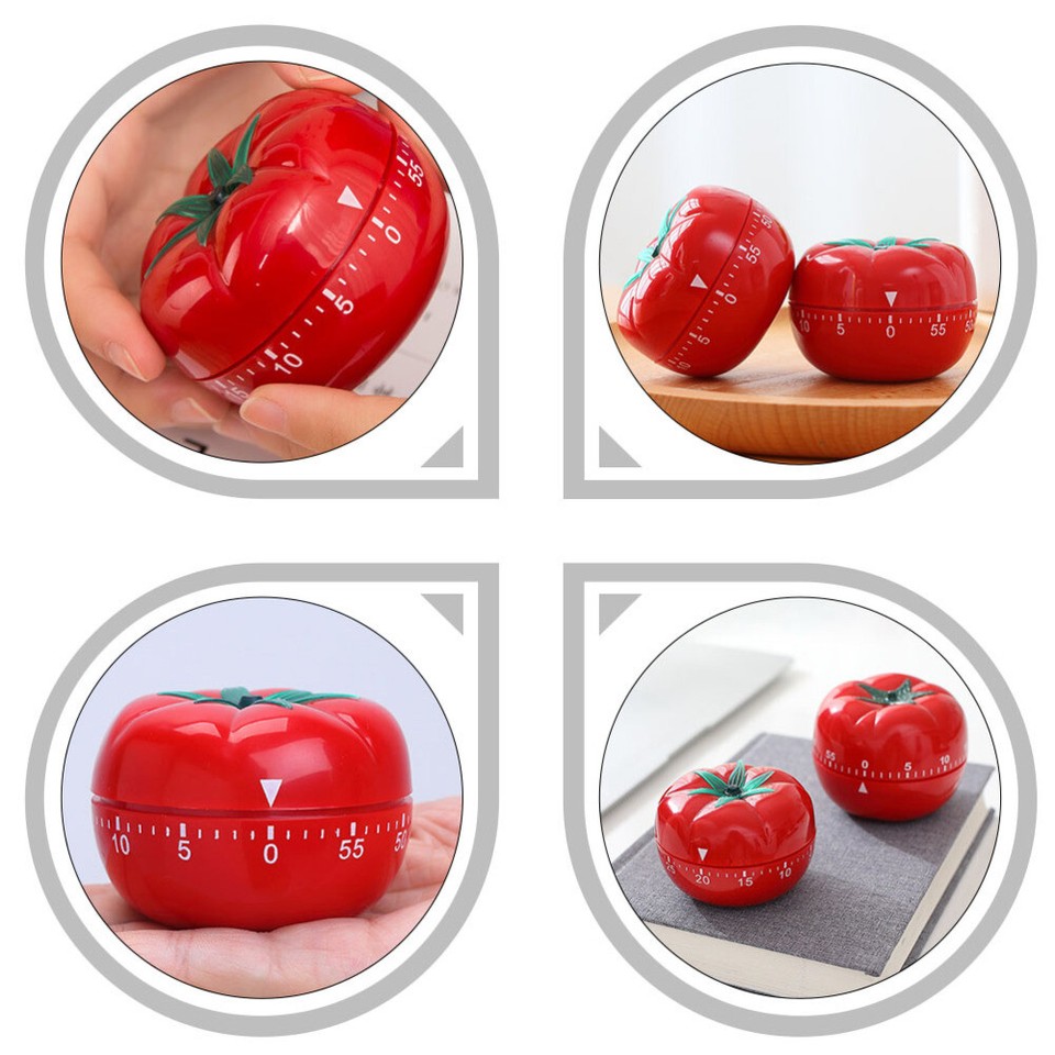 2pcs Visual Timer Clock Fruit Shape Timer Pomodoro Timer Cube Fruit ...