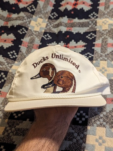 Vintage Ducks Unlimited Embroidered Pintail Snapback Cap Trucker Hat ...