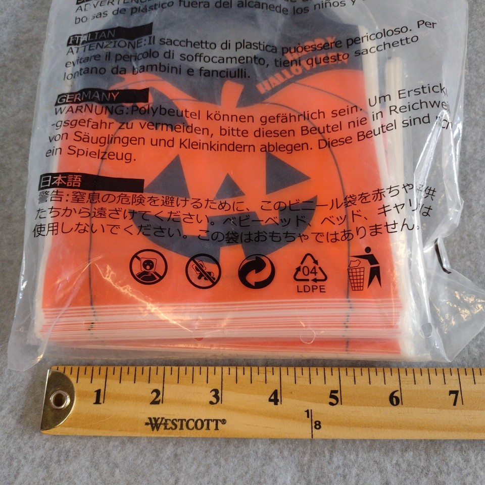 SunMark Halloween Pumpkin Jack O Lantern 100 Mini Plastic Candy Goody ...